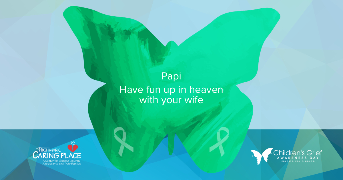 Butterfly dedicated to Papi - Illuminating HOPE