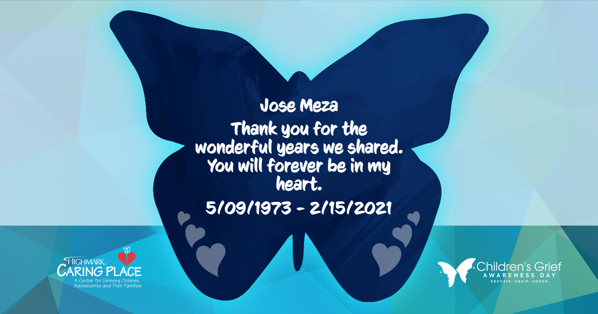 Butterfly dedicated to Jose Meza - Illuminating HOPE