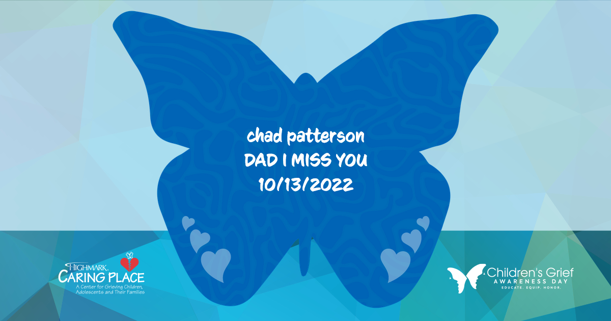 Butterfly dedicated to chad patterson - Illuminating HOPE