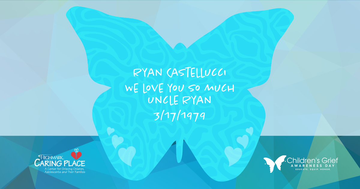 Butterfly dedicated to Ryan Castellucci - Illuminating HOPE