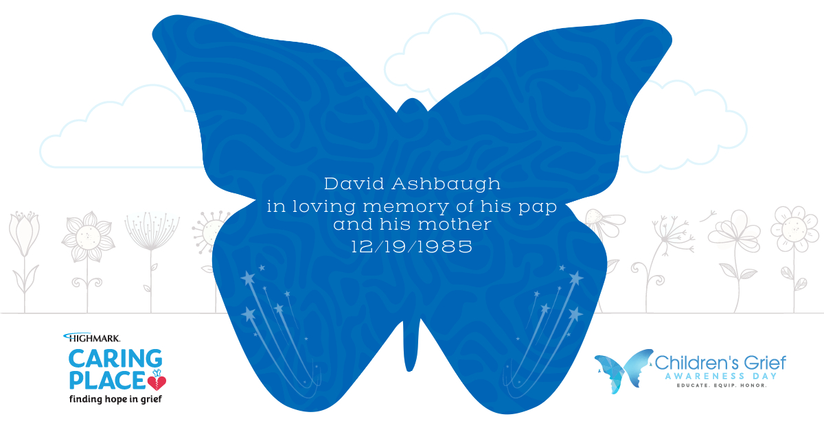 Butterfly dedicated to David Ashbaugh - Illuminating HOPE