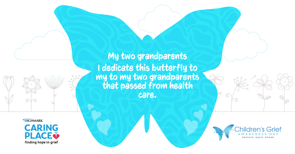 Butterfly dedicated to My two grandparents - Illuminating HOPE