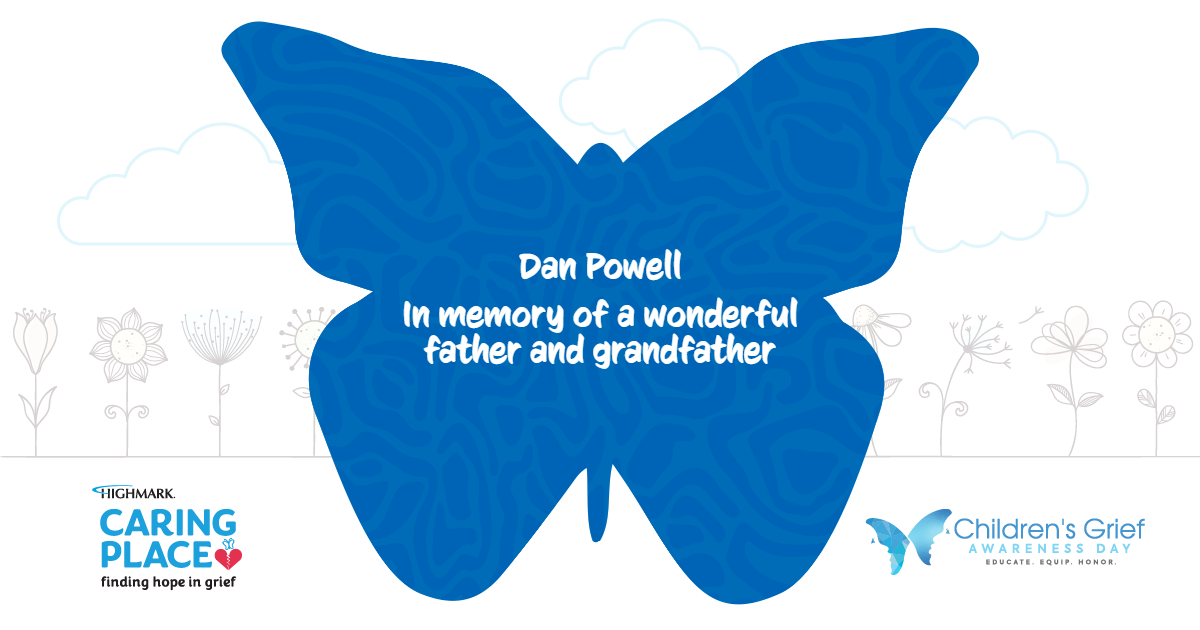 Butterfly dedicated to Dan Powell - Illuminating HOPE
