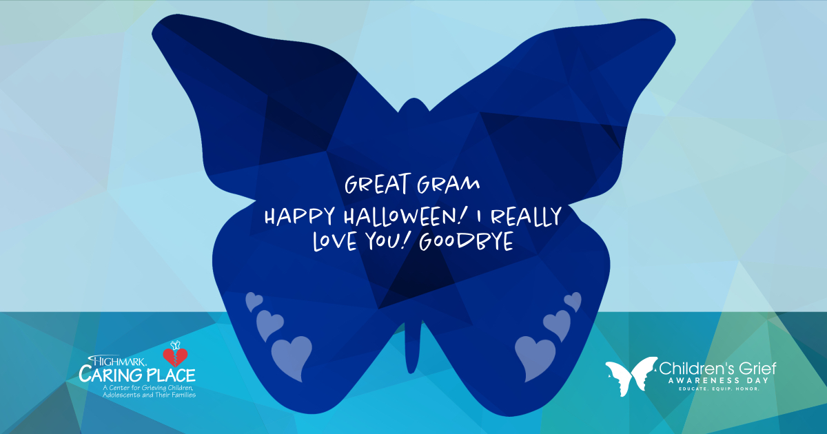 Butterfly dedicated to Great Gram - Illuminating HOPE