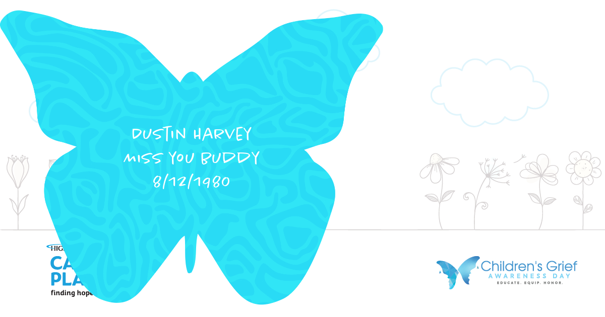 Butterfly dedicated to Dustin Harvey - Illuminating HOPE