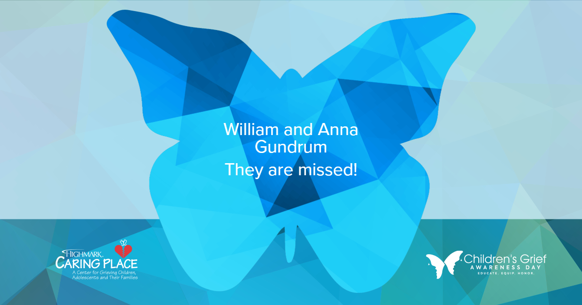 Butterfly dedicated to William and Anna Gundrum - Illuminating HOPE