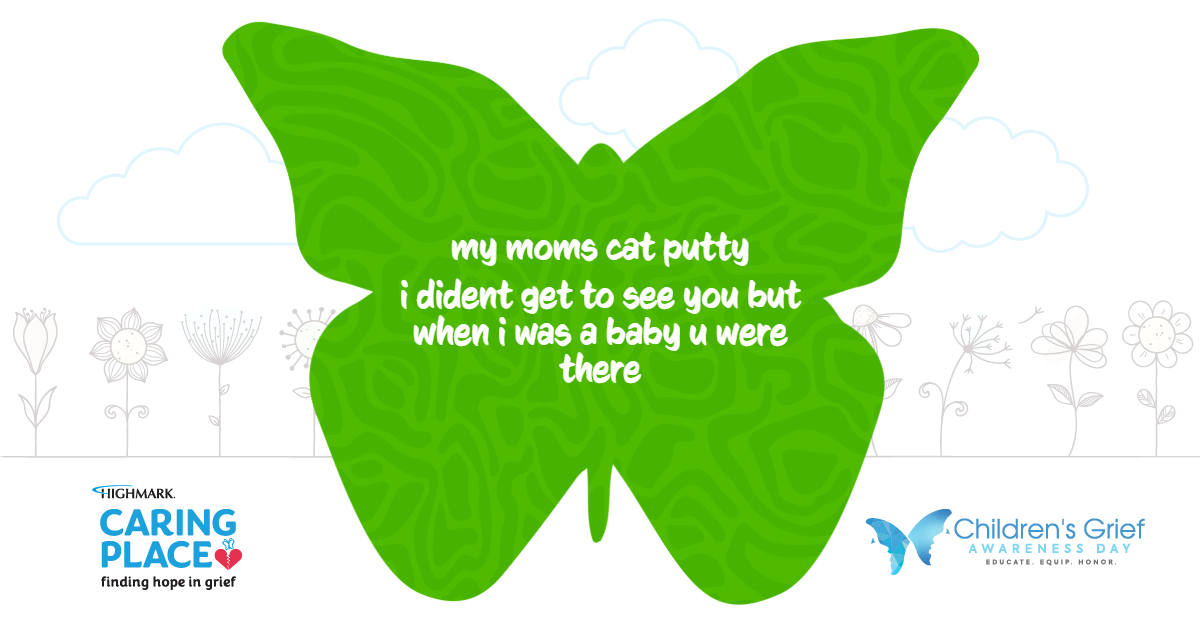 Butterfly dedicated to my moms cat putty - Illuminating HOPE