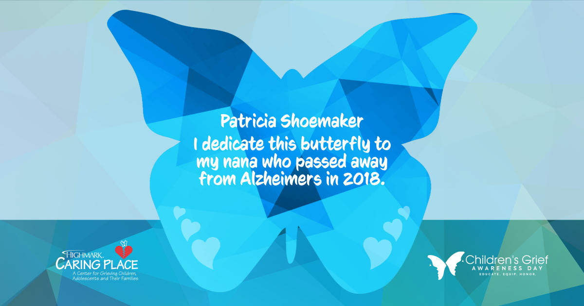 Butterfly dedicated to Patricia Shoemaker - Illuminating HOPE