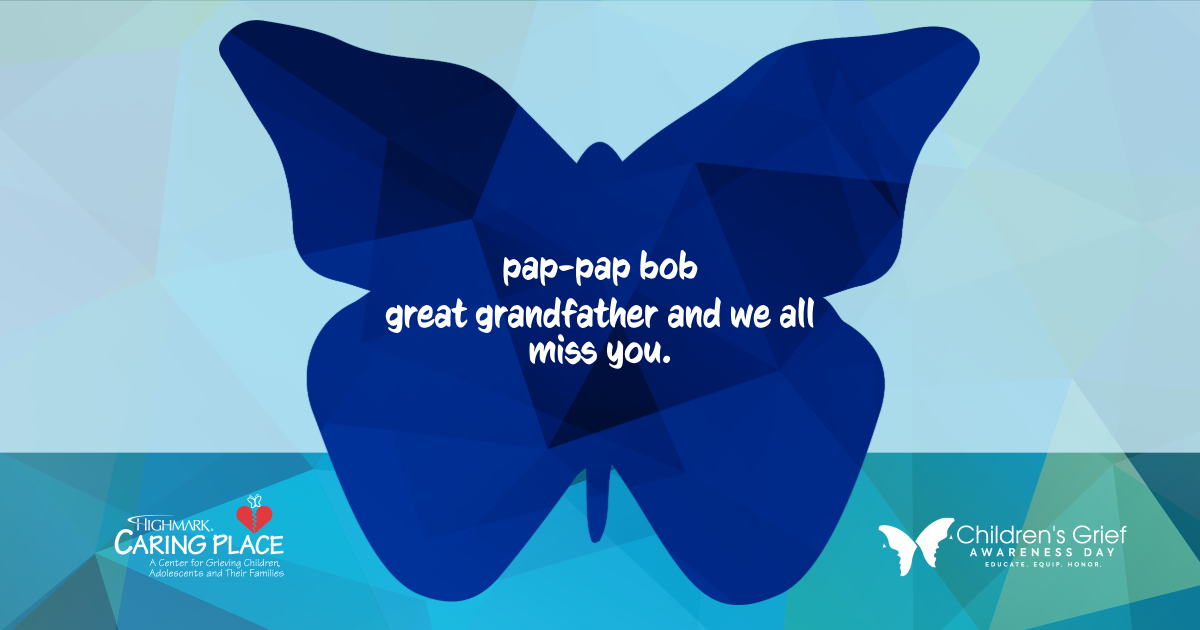 Butterfly dedicated to pap-pap bob - Illuminating HOPE