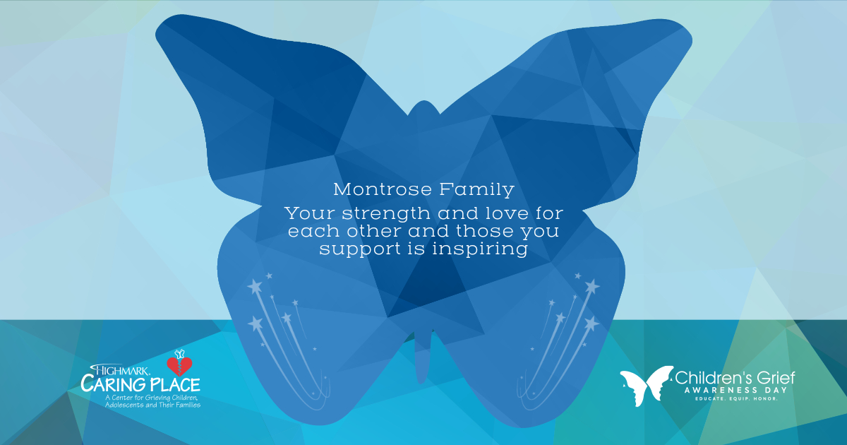 Butterfly dedicated to Montrose Family - Illuminating HOPE
