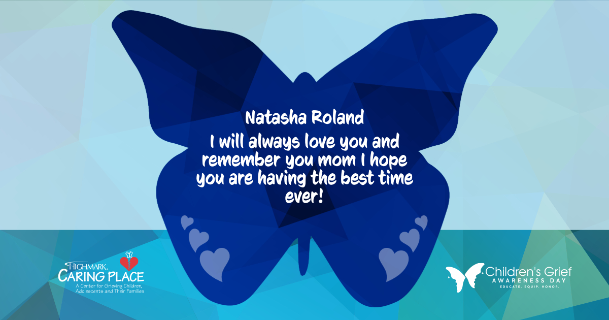 Butterfly dedicated to Natasha Roland - Illuminating HOPE