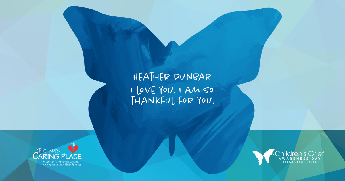 Butterfly dedicated to Heather Dunbar - Illuminating HOPE